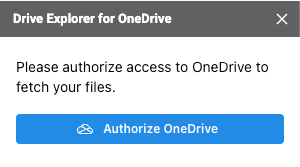 Drive Explorer for OneDrive - Google Sheet add-on